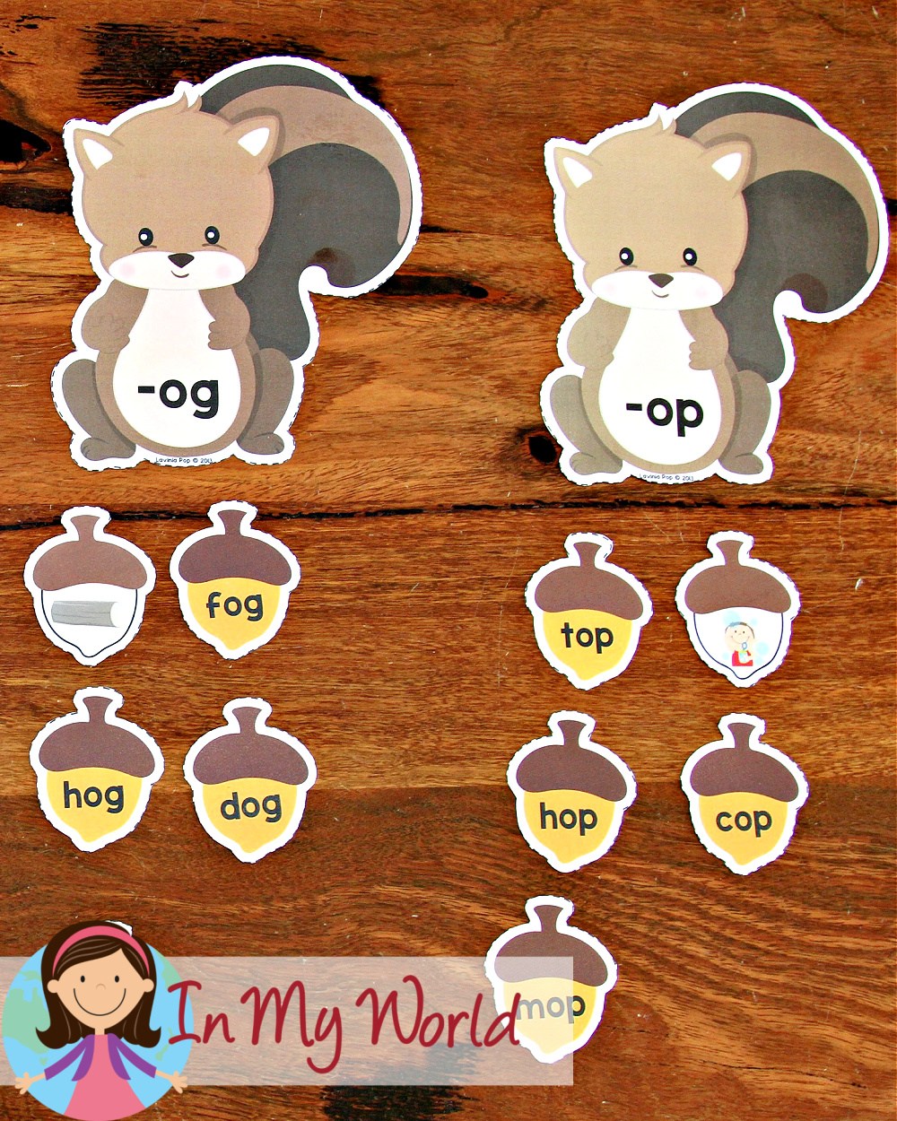 Autumn Literacy Centers for Kindergarten - In My World