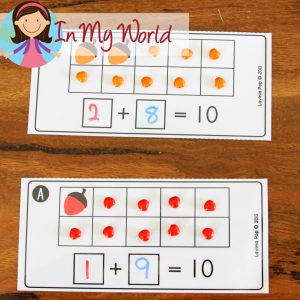 Autumn Math Centers for Kindergarten - In My World