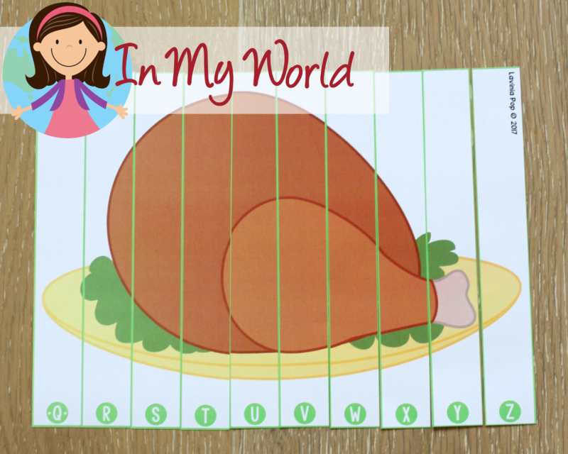 Thanksgiving Literacy Centers for Kindergarten - In My World