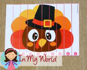Thanksgiving Literacy Centers for Kindergarten - In My World