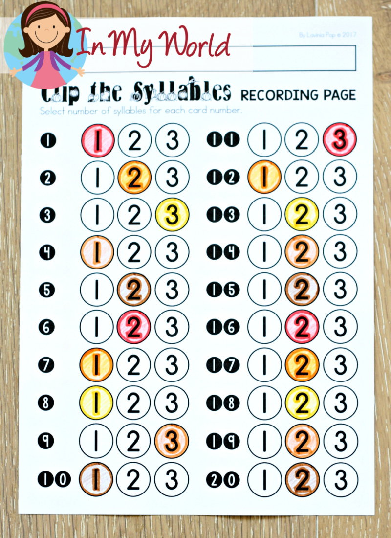 Thanksgiving Literacy Centers for Kindergarten - In My World