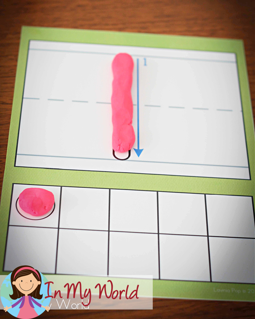 Preschool-Letter-I-number-play-dough-mats-2 - In My World