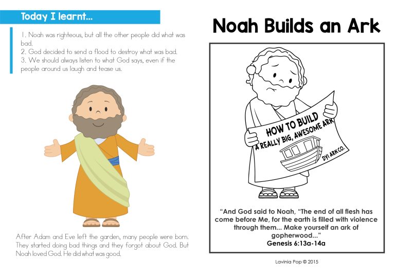 Sunday School Lesson 9 | Noah Builds An Ark - In My World